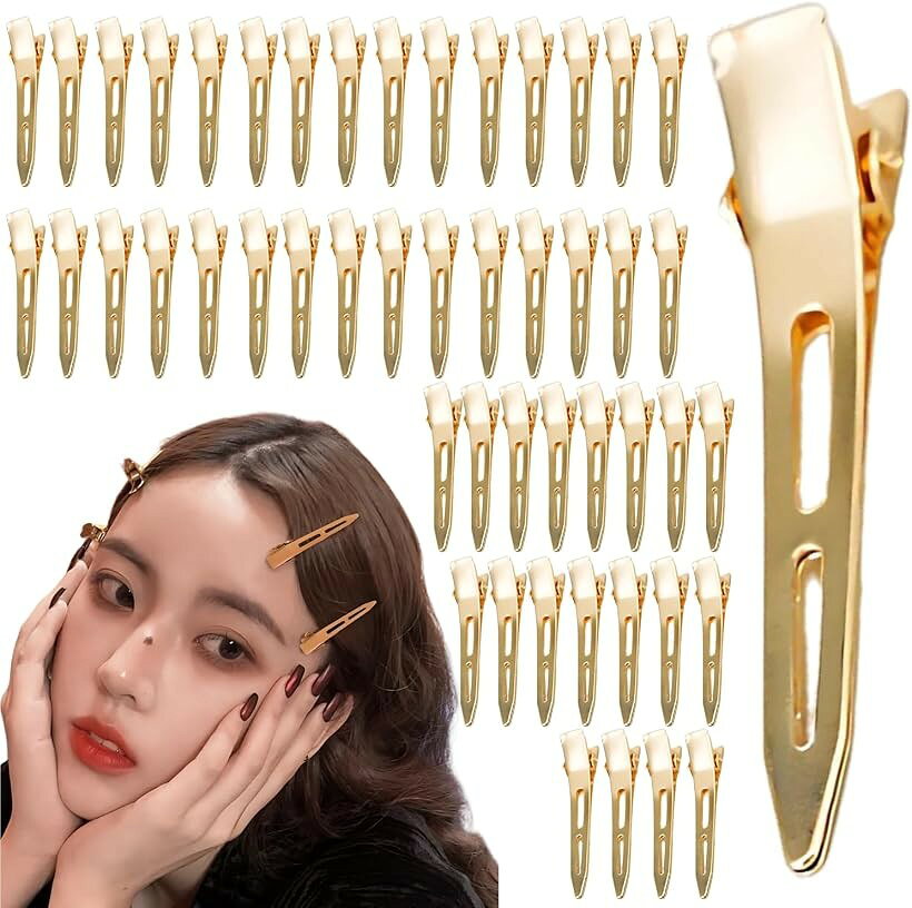 バリエーションコード : 2b9xirwcfh商品コード2bufjw1slx商品名ダッカール ヘアクリップ プロ用 前髪 散髪 美容室ブランドNYANDELMOカラーゴールドサイズ等55mm/50本セット「小さめダッカールピン」カールや前髪...