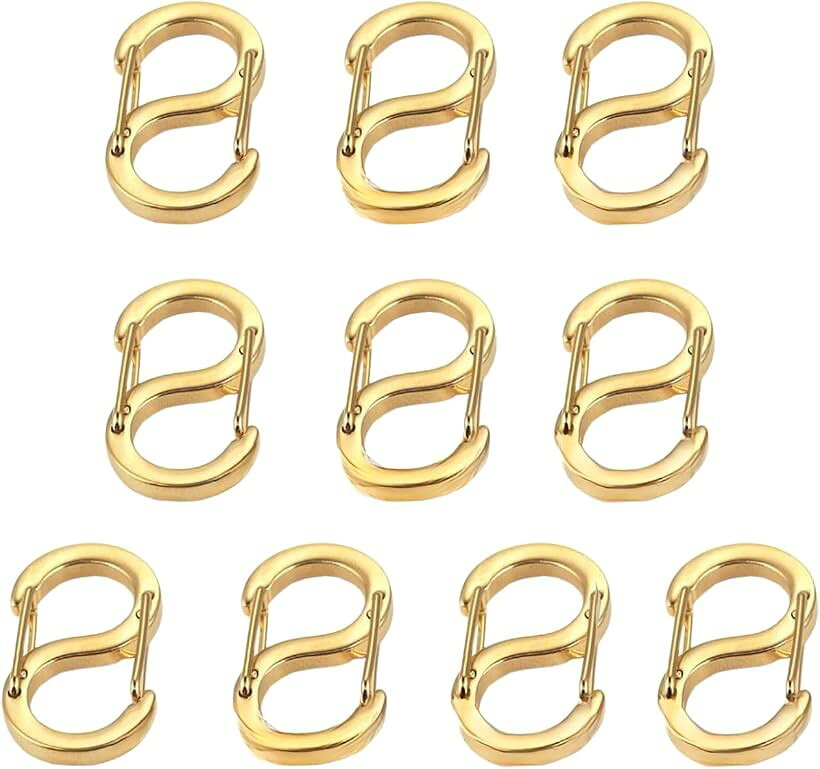 商品コード2bkknvupuy商品名S字カラビナ ミニ 金具 パーツ ステンレス 連結 クラフト 10個セット ゴールドブランドideamallカラーゴールドサイズ等10個「指先サイズの本格金具」手のひらに乗るほど小さくても、鏡面仕上げのス...