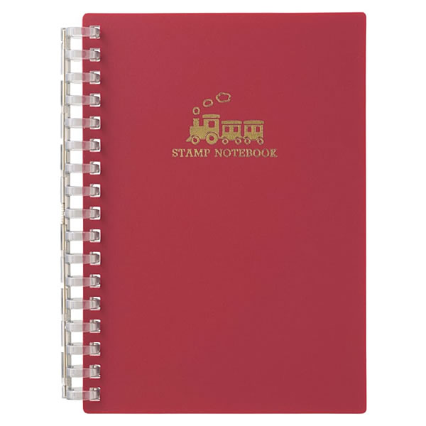 商品説明 リーフを追加・交換して自分好みにカスタムできる、スタンプラリーや旅の記録に最適なリヒトラブの「スタンプノート」です。 鮮やかなレッドの表紙にはレトロなSL（機関車）のイラストと「STAMP NOTEBOOK」の文字がゴールドの箔押...