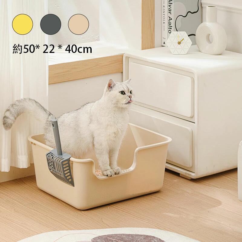 ※商品情報 猫用トイレ本体 カラー：イエロー、グレー、ライトコーヒー サイズ50* 22*40.5cm ペットの種類:猫 材質：PP ※ご購入頂前にかならずご確認下さいませ。 ※商品ページに記載のサイズと商品タグに記載のサイズは、採寸方法の...