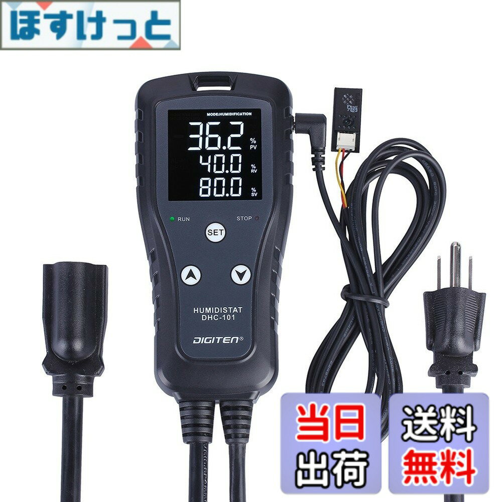 商品情報商品の説明主な仕様 【理想的な湿度制御】湿度コントローラーは、5％-99％RHの制御範囲内で希望の湿度を調整および維持できます。湿度を確実に追跡するためのセンサープローブが付属しています。【安全で信頼性の高い】湿度コントローラーは高...