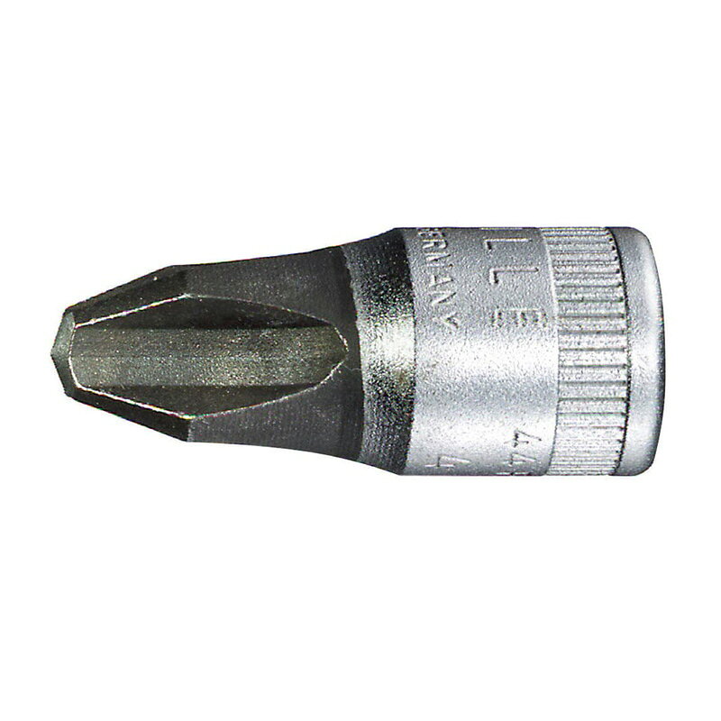 メーカー名：STAHLWILLE（スタビレー）品番：44P-2商品名：1/4SQ プラスドライバーソケット●差込角(”SQ)：1/4●サイズ(#)：2●全長(L1；mm)：28●軸長(L2；mm)：16●ソケット部外径(d；mm)：11.6...