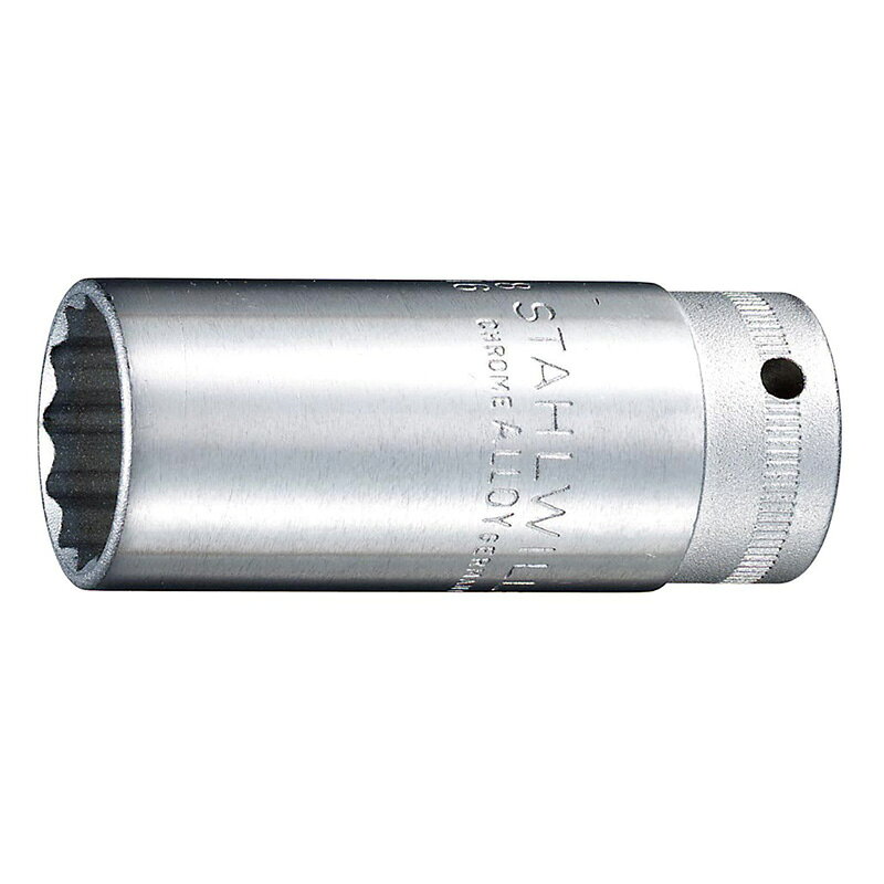 メーカー名：STAHLWILLE（スタビレー）品番：46-17商品名：3/8SQ ディープソケット(12角)●差込角(”SQ)：3/8●サイズ(mm)：17●全長(L；mm)：65●ソケット部外径(d1；mm)：23●差し込み部外径(d2；...