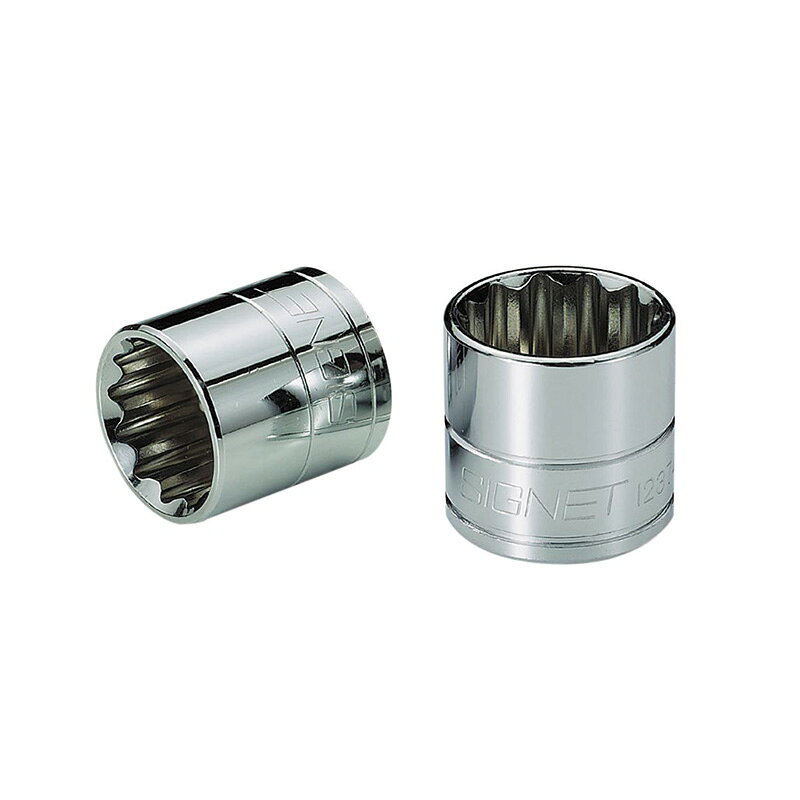 メーカー名：SIGNET(シグネット)品番：12367商品名：3/8DR 3/8"SQ 12mm ソケット (12角)●差込角(SQ)：3/8●サイズ(mm)：12●全長(L：mm)：25.0●先端部ソケット外径(D1：mm)：17.0●差...