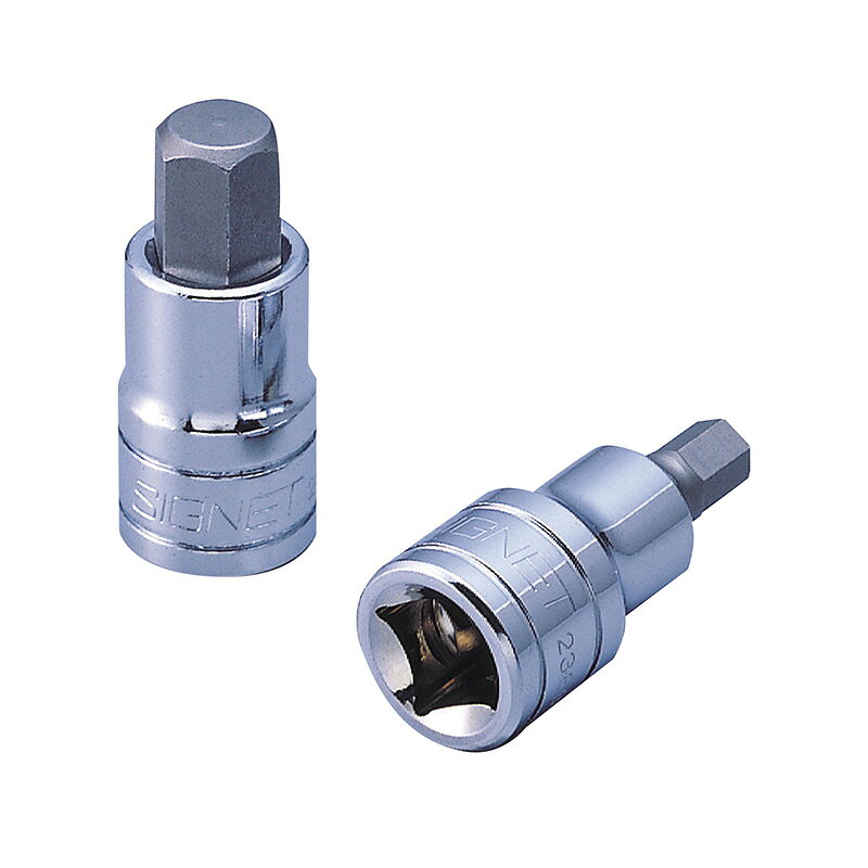 メーカー名：SIGNET(シグネット)品番：23890商品名：1/2DR 1/2"SQ 10mm ヘックスビットソケット●差込角(SQ)：1/2●サイズ(mm)：10●全長(L1：mm)：55●軸長(L2：mm)：17●外径(D：mm)：2...