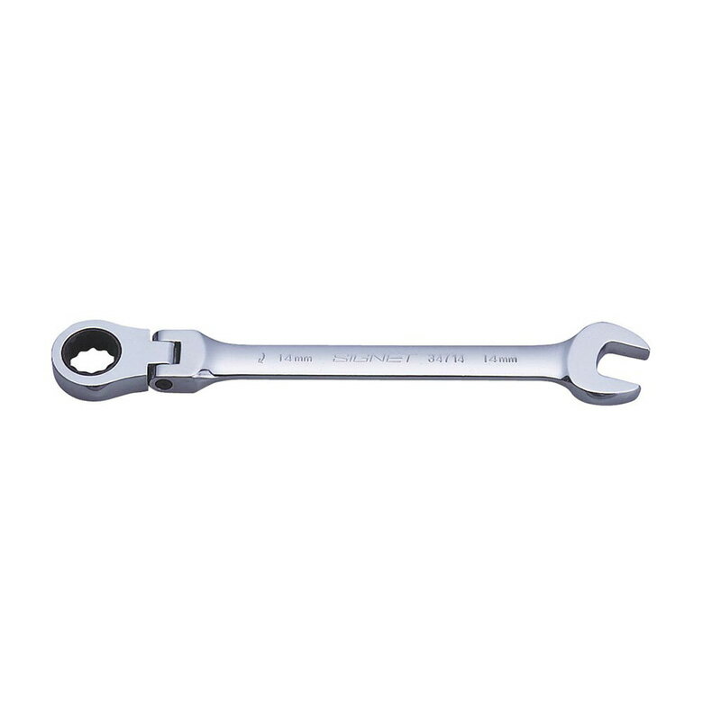 メーカー名：SIGNET(シグネット)品番：34713商品名：13mm スイベルSIGNETレンチ●ギア数：72●サイズ(mm)：13●全長(L：mm)：178●スパナ部幅(B：mm)：29.9●メガネ部幅(D：mm)：27.4●スパナ部厚...