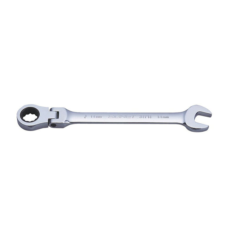 メーカー名：SIGNET(シグネット)品番：34717商品名：17mm スイベルSIGNETレンチ●ギア数：72●サイズ(mm)：17●全長(L：mm)：226●スパナ部幅(B：mm)：38.7●メガネ部幅(D：mm)：35.1●スパナ部厚...