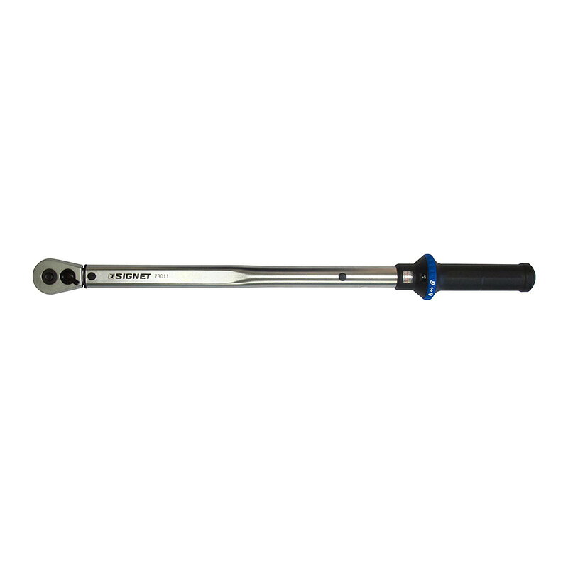 メーカー名：SIGNET(シグネット)品番：73010商品名：1/2DR 1/2"SQ トルクレンチ 40-200NM●精度(％)：±3●ギア数：45●差込角(SQ)：1/2●測定範囲(Nm)：40～200●最小目盛(Nm)：1●全長(mm...