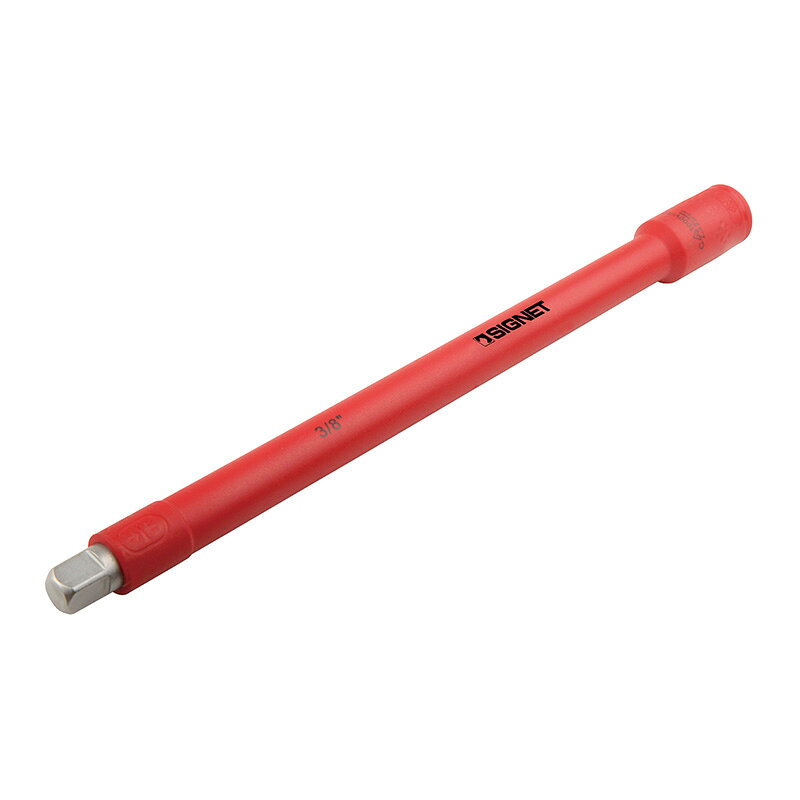 メーカー名：SIGNET(シグネット)品番：E42404商品名：3/8DR 3/8"SQ 絶縁エキステンションバー 250mm●差込角(SQ)：3/8●金属部材質：クロムバナジウム鋼●全長(mm)：250●グリップはEN60900規格に準じ...