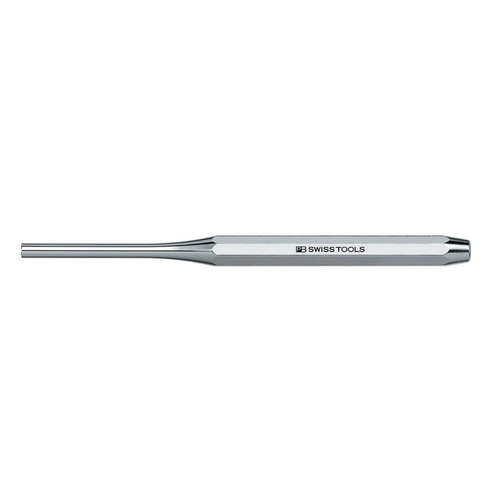 メーカー名：PB SWISS TOOLS(ピービースイスツールズ)品番：755-3商品名：755-3 平行ピンポンチ 八角胴●先端硬度(°)：HRC58●打撃部硬度(°)：HRC45～48●材質：特殊バネ鋼■サイズ(mm)：3■軸長(mm)...
