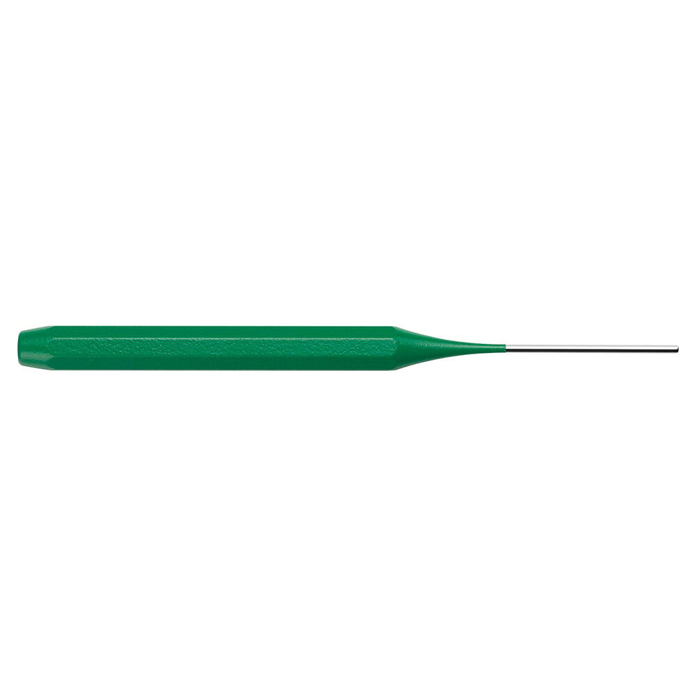 メーカー名：PB SWISS TOOLS(ピービースイスツールズ)品番：755-2GR商品名：755-2GR レインボー平行ピンポンチ 八角胴 緑色●材質：特殊バネ鋼■カラー：緑■サイズ(mm)：2■軸長(mm)：40■全長(mm)：150...