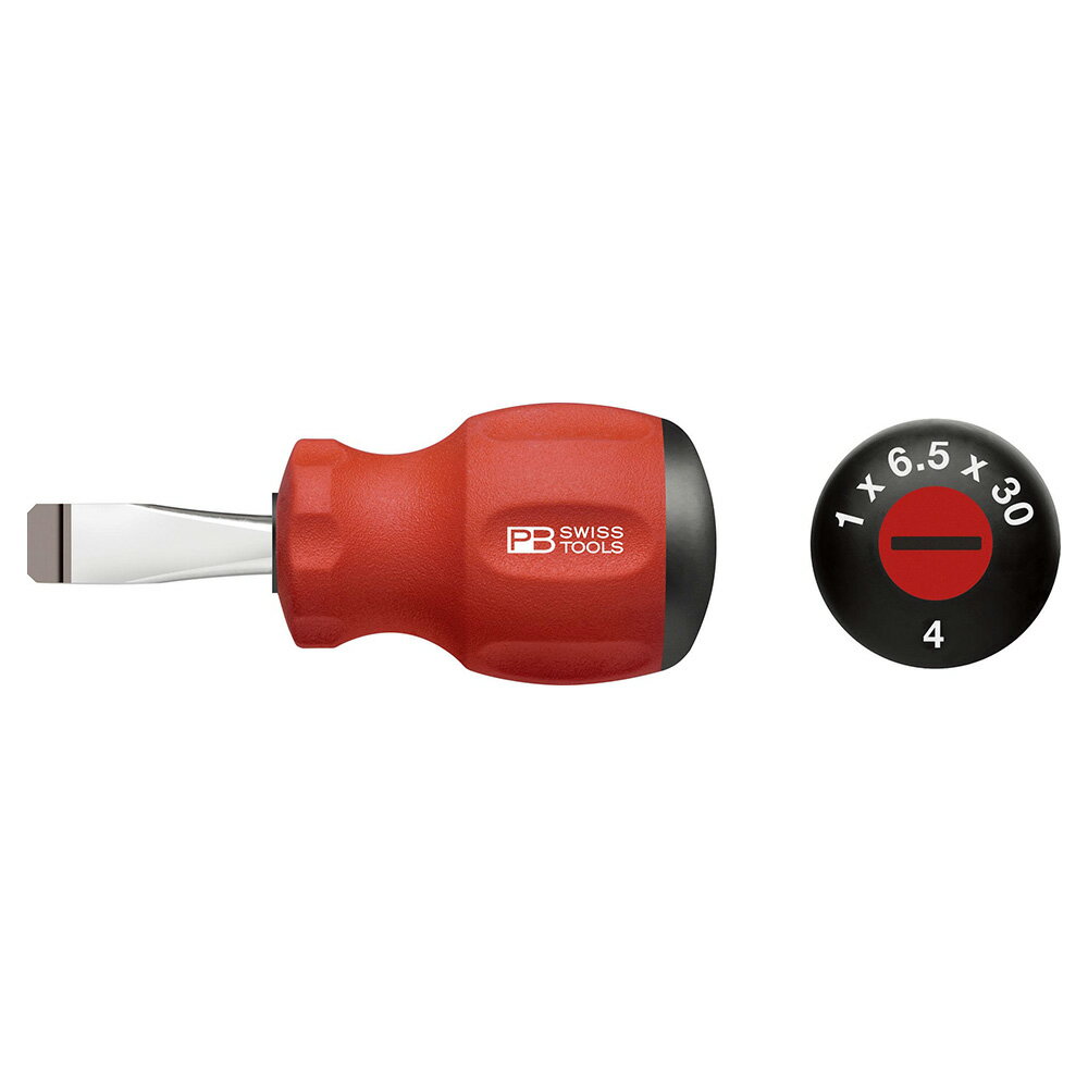 メーカー名：PB SWISS TOOLS(ピービースイスツールズ)品番：8135-5-30商品名：8135-5-30 スイスグリップ・スタービーマイナスドライバー■全長(mm)：85■軸長(mm)：30■軸径(φmm)：6■刃先幅(mm)：...