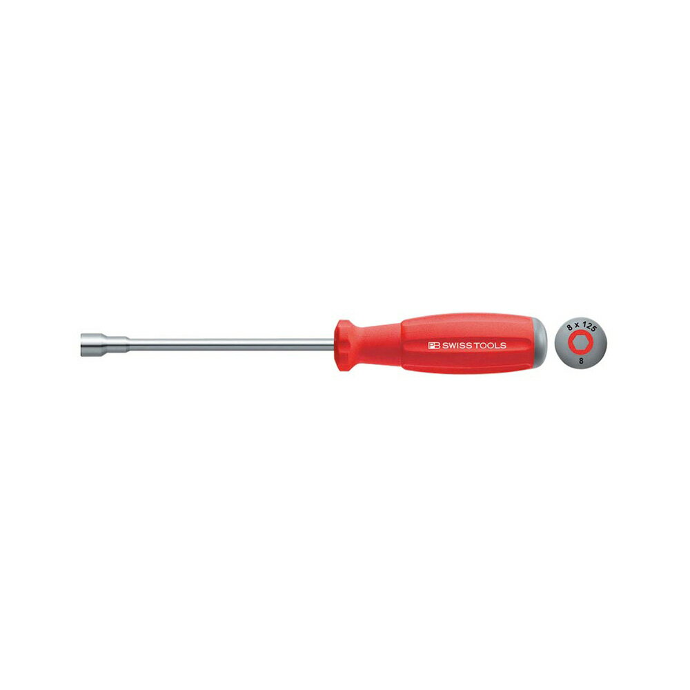 メーカー名：PB SWISS TOOLS(ピービースイスツールズ)品番：8200-4.5-80商品名：8200-4.5-80 スイスグリップ・ナットドライバー■サイズ(mm)：4.5■全長(mm)：170■軸長(mm)：80■先端外径(mm...