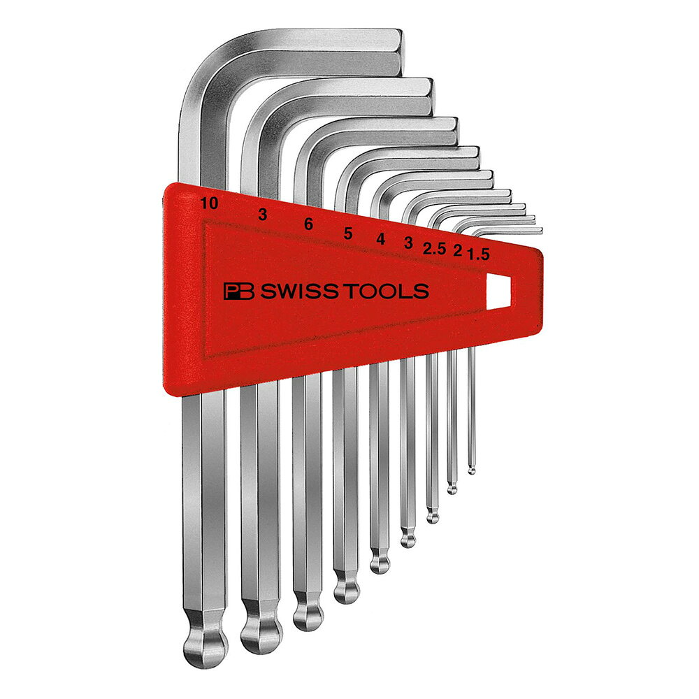 メーカー名：PB SWISS TOOLS(ピービースイスツールズ)品番：212H-10商品名：212H-10 ボール付六角棒レンチセット(パックナシ)■質量(g)：252●ニッケルクロームメッキされており、耐錆性と長寿命を可能にしています。...