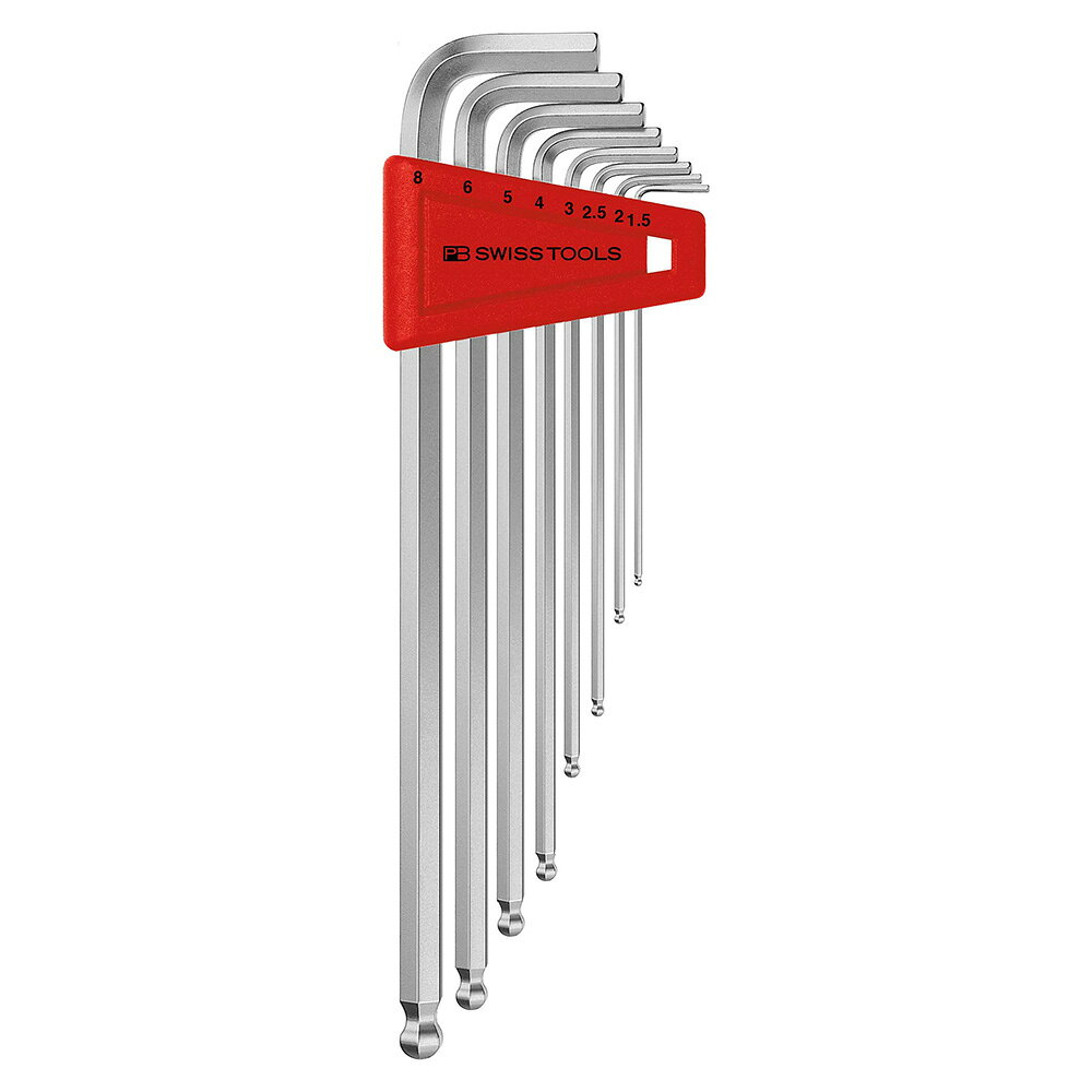 メーカー名：PB SWISS TOOLS(ピービースイスツールズ)品番：212LH-8CN商品名：212LH-8CN ボール付ロング六角棒レンチセット■質量(g)：264●ニッケルクロームメッキされており、耐錆性と長寿命を可能にしています。...