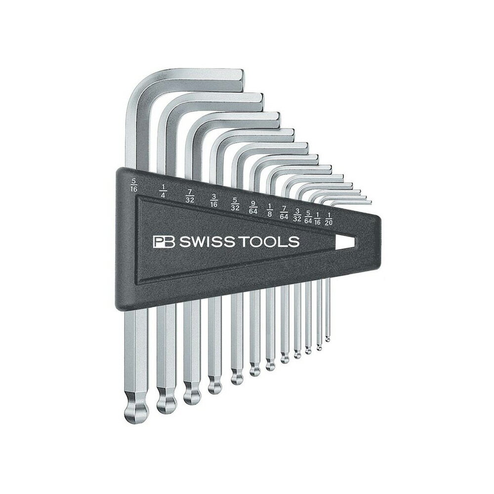 メーカー名：PB SWISS TOOLS(ピービースイスツールズ)品番：212ZH-12商品名：212ZH-12 ボール付六角棒レンチセット(パックナシ)■質量(g)：195●ニッケルクロームメッキされており、耐錆性と長寿命を可能にしていま...