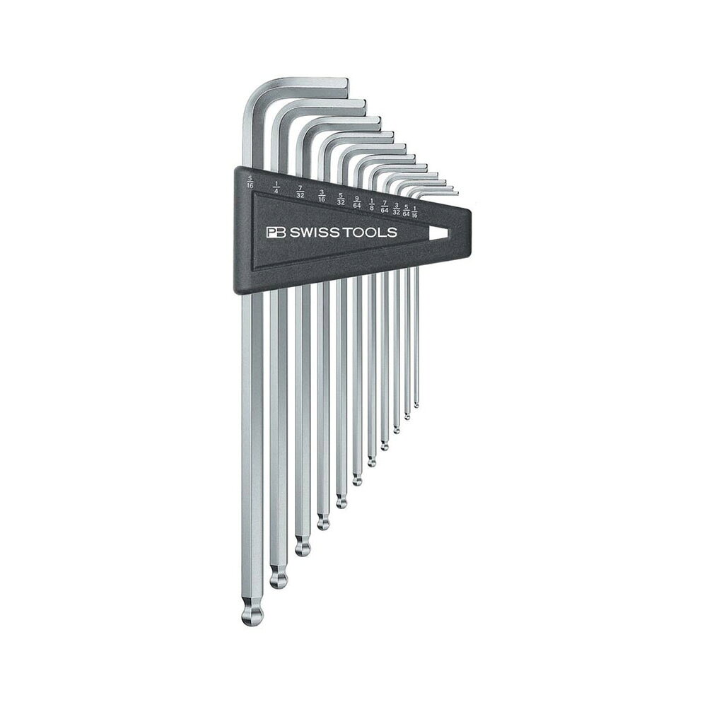 メーカー名：PB SWISS TOOLS(ピービースイスツールズ)品番：212ZLH-12商品名：212ZLH-12 ボール付六角レンチセット ロング(パックナシ■質量(g)：293●ニッケルクロームメッキされており、耐錆性と長寿命を可能に...