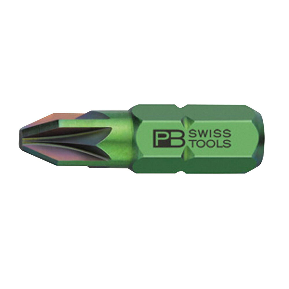 メーカー名：PB SWISS TOOLS(ピービースイスツールズ)品番：C6-192-1商品名：C6-192-1 (PZ)ポジドライブビット(ショート)■差込角(”HEX)：1/4(6.3mm)■サイズ：PZ1■全長(mm)：25■質量(g...