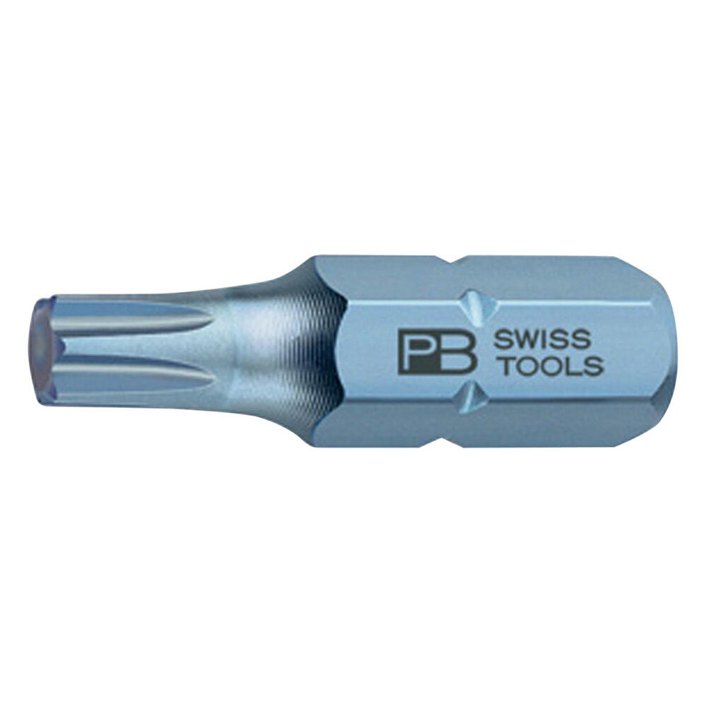 メーカー名：PB SWISS TOOLS(ピービースイスツールズ)品番：C6-400-6商品名：C6-400-6 ヘクスローブビット(ショート)■差込角(”HEX)：1/4(6.3mm)■サイズ：T6■全長(mm)：25■先端外形寸法(mm...