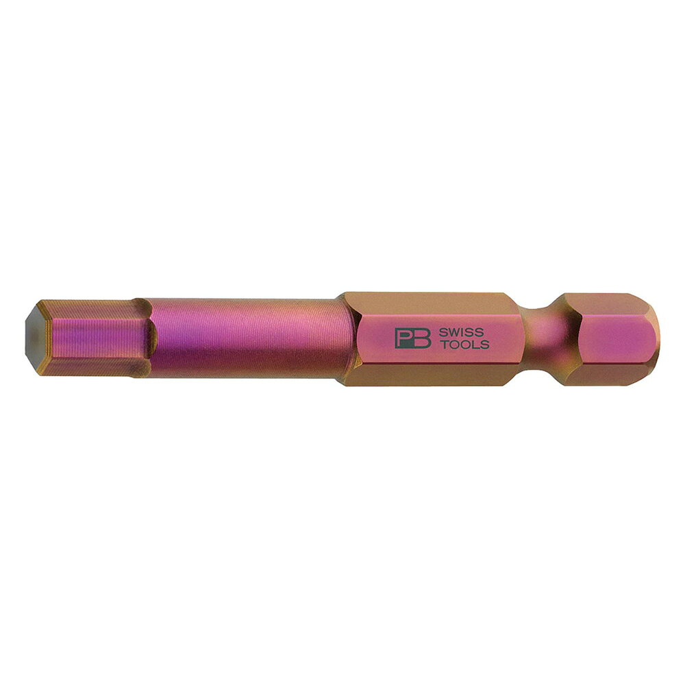メーカー名：PB SWISS TOOLS(ピービースイスツールズ)品番：E6-210-8商品名：E6-210-8 段付六角ビット■差込角(”HEX)：1/4(6.3mm)■サイズ(mm)：8■全長(mm)：50■ボール溝中心から後端までの長...