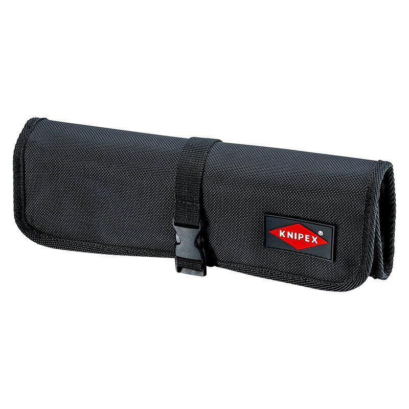 メーカー名：KNIPEX(クニペックス)品番：001956LE商品名：.スナップリングプライヤー用ロールバッグ●サイズ(長さ×高さ；mm)：315×275(開き時)●耐久性に優れたポリエステル製。●固定はクイックリリースタイプのバックル。●...