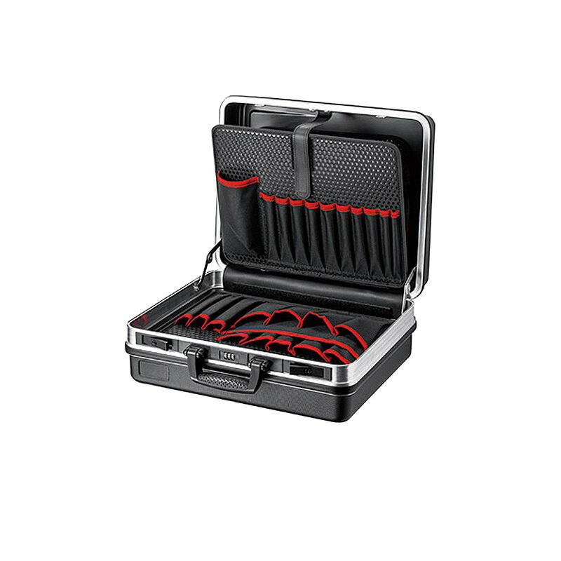 メーカー名：KNIPEX(クニペックス)品番：002105LE商品名：ツールケース●外寸(mm)：W465×H200×D410●内寸(mm)：W440×H180×D350●耐荷重(kg)：15●質量(kg)：5.68●ABS素材を用いた耐久...