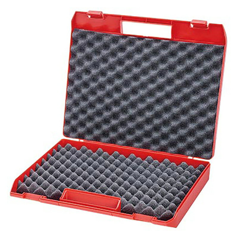 メーカー名：KNIPEX(クニペックス)品番：002115LE商品名：ツールケース●サイズ(mm)：W327×H65×D275●質量(g)：530●耐衝撃性に優れ、多方面に使える高級プラスチックケース。●蜂の巣状のスポンジを敷いてあるので、...