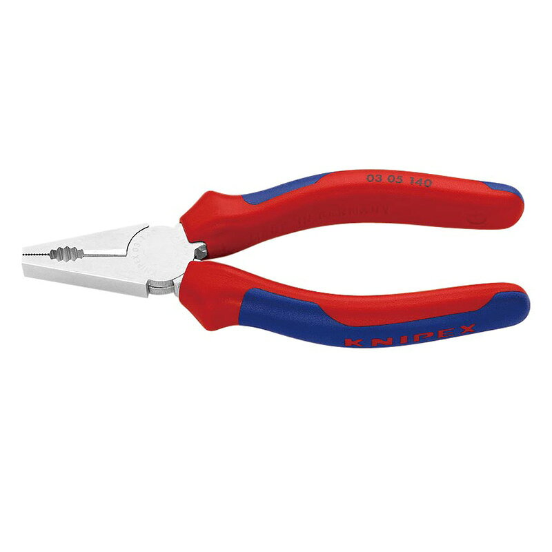メーカー名：KNIPEX(クニペックス)品番：0305-140商品名：ペンチ●ヘッド仕上げ：クロムメッキ●ハンドル仕様：コンフォート●つかみ面：横すじ入り●切断能力（中硬線；φmm)：2.8●切断能力(硬線；φmm)：1.8●銅線（多芯）の...