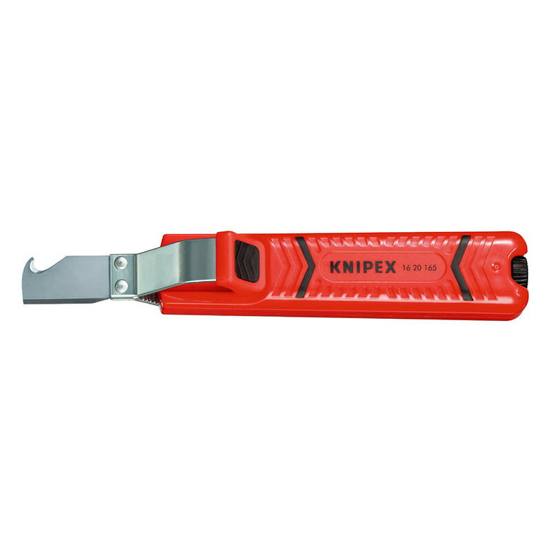 メーカー名：KNIPEX(クニペックス)品番：1620-165商品名：ケーブルストリッパー (台紙付き)●ボディー材質：耐衝撃プラスチック●全長(mm)：165●ストリッピング能力(φmm)：8.0-28.0●ストリッピング能力(φinch...