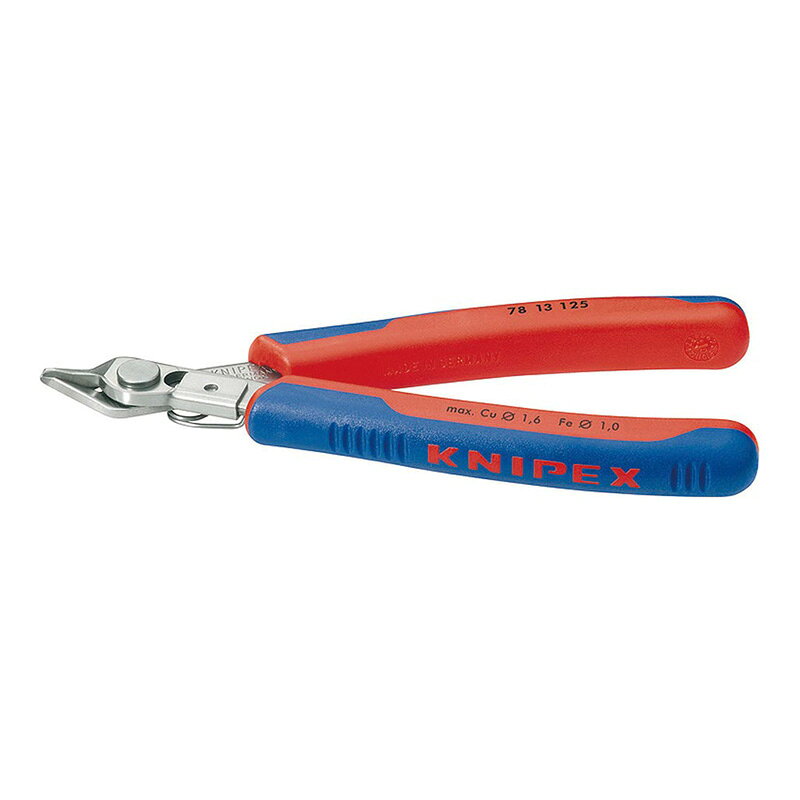 メーカー名：KNIPEX(クニペックス)品番：7813-125商品名：ワイヤークランプ付ニッパー (台紙付き)●ヘッド仕上げ：研磨●ハンドル仕様：コンフォート●切断面：フラット●切断能力（軟線；φmm)：0.2-1.6●切断能力（中硬線；φ...