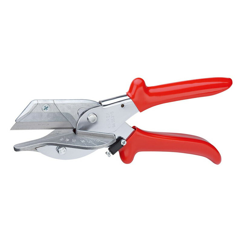 メーカー名：KNIPEX(クニペックス)品番：9435-215商品名：プラスチック・ゴム用カッター●ヘッド仕上げ：クロムメッキ●ブレード長さ(幅；mm)：56●全長(mm)：215●質量(g)：397●替刃品番：9419-215●プラスチッ...