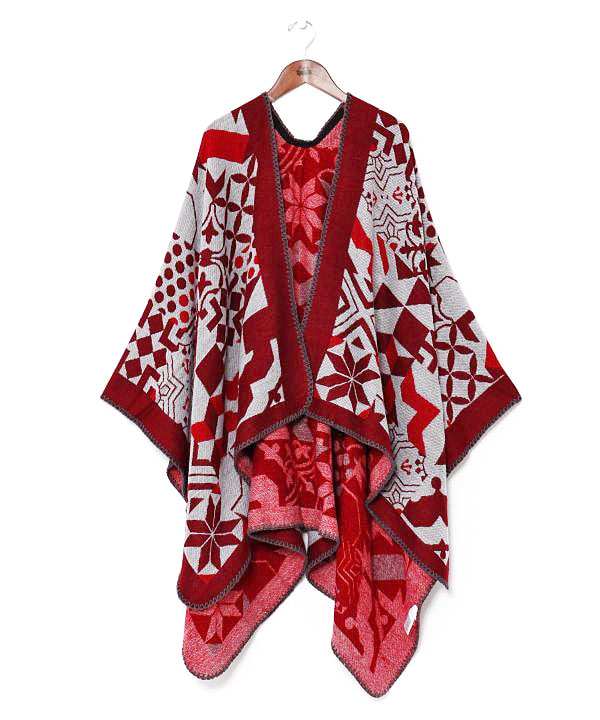 商品情報サイズ135×145cm素材アクリル70% ポリエステル30%生産国中国※モデル、マネキンが下に着ている服は商品ではありません（写真）※生地の取り方により1点1点柄の出方・配置、形や色に多少の誤差が生じる場合があります。※掲載した写...