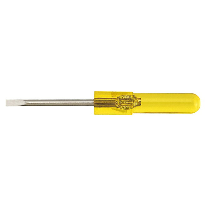 商品説明 先端サイズ ⊖1.8×0.3mm 全長 51mm 軸長 23mm 軸径 1.8mmφ ハンドル径 7.0mmφ 重量 1.5g ・警告 ドライバーはネジをまわす目的で作られています。 この目的以外には使用しないでくださ...