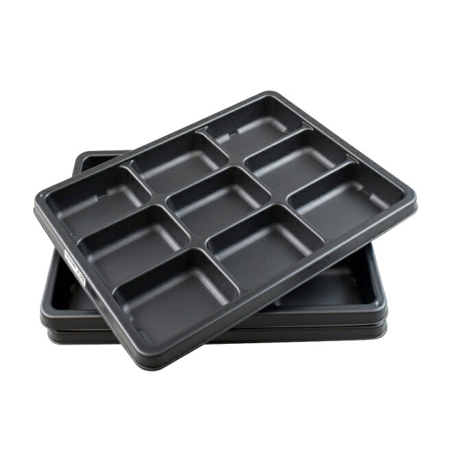 商品説明 電子部品の一時保管、分類、作業場内での移動などに。同一品種はネスティングもできます。 外形寸法 192（W）×25（H）×256（D）mm ESD管理値 Rp≦1×1010Ω 収納部分室数 9 材質 PP 重量 85g 入数 3 ...