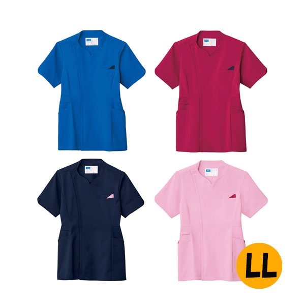 素材 TF ストレッチラチネ・ポリエステル100％ 機能 吸 汗速乾・防汚効果・透け防止効果・制菌加工・帯電防止素材・ストレッチ カラー ロ イヤルブルー・ネービー・ピンク・ワイン シリーズ WH12095 メーカー 株 式会社自重堂 検索...