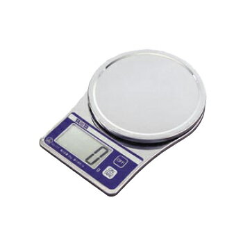 クッキングスケール デジタル式 KD－177●198×140×H27●最大計量:2kg●最小表示:1g●電源:DC3V、単4乾電池2本使用●重量:345g●材質:ABS●付属品:単4乾電池2本●計量皿:φ140●見やすい28mm(文字高)の...