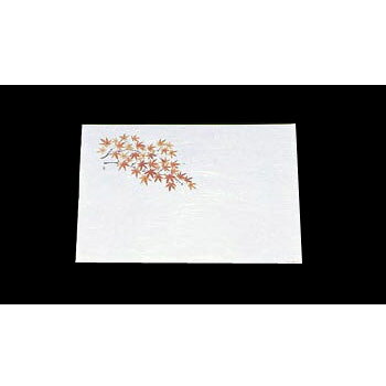 懐石まっと WS-13 尺三(100枚入) もみじ 抗菌和紙●264×390(100枚入)●もみじ(9月～11月)●懐石まっと尺三 抗菌遠赤和紙●無蛍光食品用和紙を使用しています。●優れた抗菌効果と遠赤外線放射。●雑菌(大腸菌,病原性大腸菌...