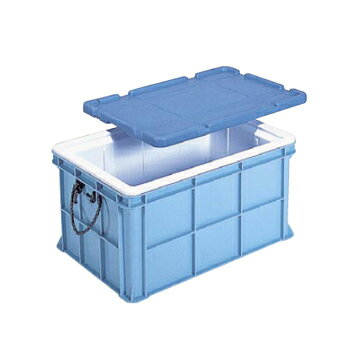 サンコールドボックス ＃75 ブルー サンコー●カラー:ブルー●外寸:656×456×H368●内寸:550×356×H280●容量:54L(リットル)●材質:本体(外壁/PP+HIPS、断熱材/ポリエチレンフォーム)、蓋(外壁/ポリオレフ...