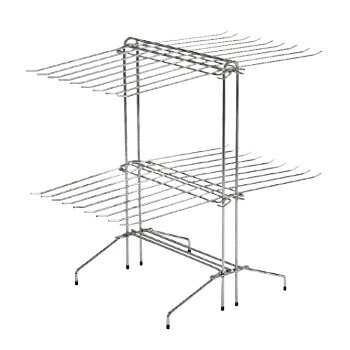 糸ラーグ掛け FU363 コンドル●外寸:455×715×H680●材質:スチールクロームメッキ●糸ラーグなら32枚、タオルなら18枚干せます。片面だけの使用もできます。※メーカー希望小売価格はメーカーカタログに基づいて掲載しています。(カ...