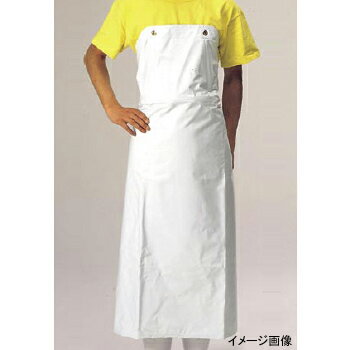 前掛 ワンタッチ 胸付 (白) 900×1150mm●カラー:白●900×1150mm●材質:ターポリン布入(裏地緑)●重さ:630g●特長:1.紐を使わなく、腰のところのワイヤーで装着するので、肩がこらず、また、着脱が簡単に行えます。2....