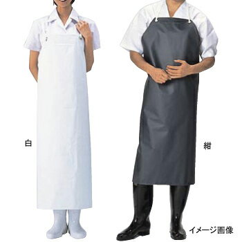 前掛 674 L 胸付 シャバルバ 紺●L●カラー:紺●880×H1100●重量:500g●材質:ポリエステルターポリン0.43mm厚、特殊樹脂コーティング加工●抗菌●シャバルバは油、洗剤などに対する強度が抜群でしかも軽量。厨房、給食センタ...