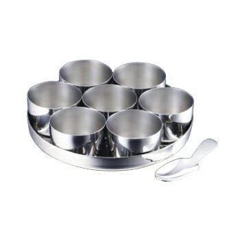 ●トレー:φ182×H22●カップ:φ60×H40●セット内容:トレー1、カップ7、スプーン1※メーカー希望小売価格はメーカーカタログに基づいて掲載しています。（カタログ表示価格は消費税が含まれていません）