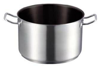 18-8プロシェフ半寸胴鍋 22cmIH蓋無 テフロン EBM●22cm●容量:5.1L(リットル)●内径:220×H155●※在庫がなくなり次第、本体,蓋の材質を21cr(高耐蝕性ステンレス)に変更させていただきます。●200V電磁調理器...