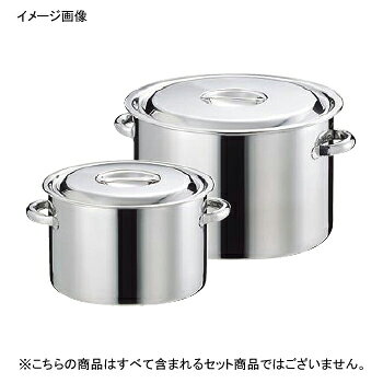 半寸胴鍋 手付 目盛付 36cm 18-8 EBM●36cm●容量:24L(リットル)●深さ:240●板厚:0.9●パイプハンドルで持ちやすい●27cm以上には握り易くたいへん丈夫なパイプハンドルを採用。スポット溶接さらにアルゴン溶接で本体...