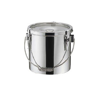 19－0 電磁対応給食缶 21cm●21cm●容量:7.0L(リットル)●φ210×H220●底板厚:1.5●※シリコンゴムパッキン/耐熱温度-60～200℃●※19-0ステンレス(NSSCI80)SUS304(18-8)と同等の耐蝕性●2...