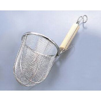 うどん揚 大（φ137） 木柄 丸底 18－8 BK●大●φ137●137×165×200※メーカー希望小売価格はメーカーカタログに基づいて掲載しています。（カタログ表示価格は消費税が含まれていません）