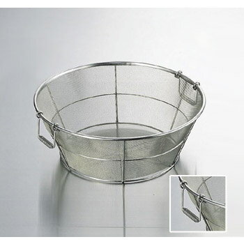 揚ザル 45cm 細目11メッシュ 手付 18-8 BK●45cm●高さ:175●金網0.5×11メッシュ※メーカー希望小売価格はメーカーカタログに基づいて掲載しています。(カタログ表示価格は消費税が含まれていません)