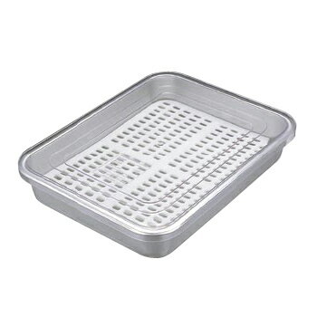 冷凍ケース CP-280 目皿付 アルマイト●278×212×H53●※スチロール樹脂蓋付です●アルミの熱伝導の良さを冷蔵,冷凍に使わない手はない!※メーカー希望小売価格はメーカーカタログに基づいて掲載しています。(カタログ表示価格は消費税...