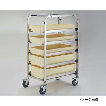 コンテナーカート 5段 ステンレス EBM●5段●720×490×H1280●※4輪自在ストッパー付(φ120)すべり落ち防止ストッパー付●※積載荷重200kg※メーカー希望小売価格はメーカーカタログに基づいて掲載しています。(カタログ表示...