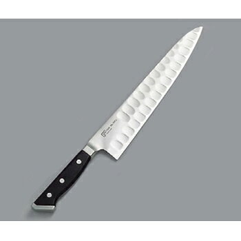 牛刀 733TK 33cm Tタイプ グレステン●33cm●庖丁は両刃、右仕様となります。●グレステン●440Aを基本ベースとしたグレステン鋼は、何段階にもわたる特殊熱処理を行っています。耐蝕性、耐摩耗性、耐熱,耐寒性、靱性、硬度の安定性、...
